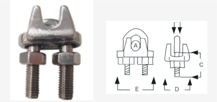 TOYO-INTL WIRE ROPE CLIP JIS TYPE - TOYO-INTL CHAIN BLOCK MFG JAPAN